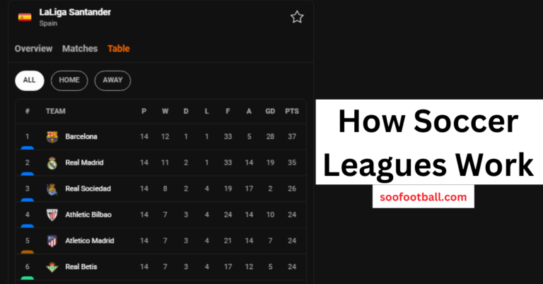 How Soccer Leagues Work [In-Depth Explanation] | Soofootball